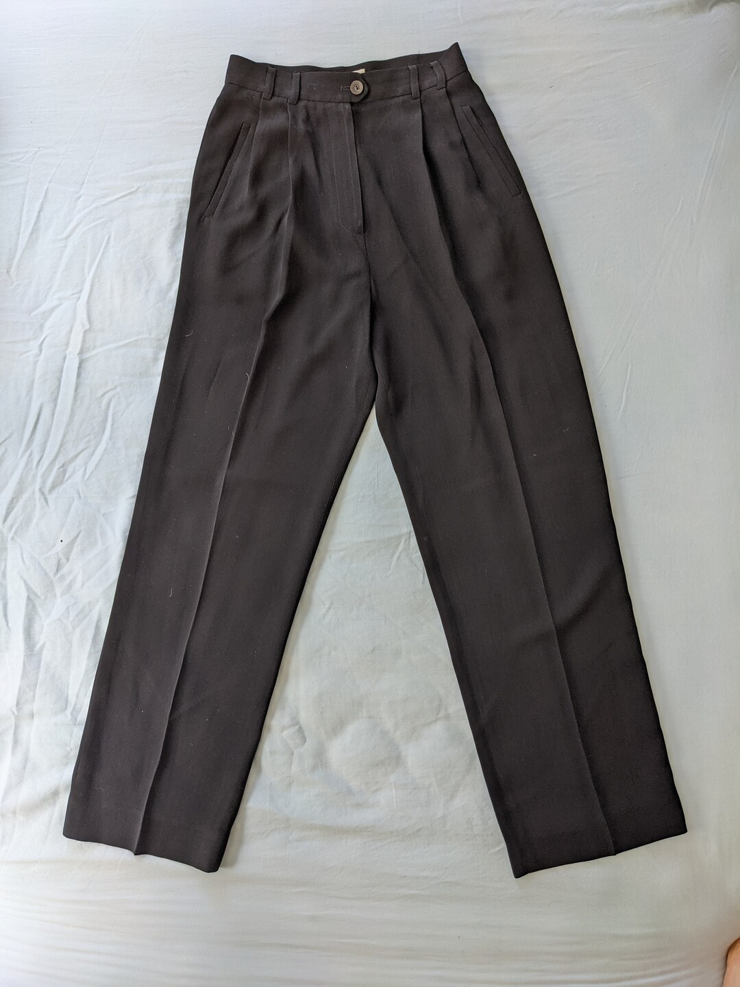 Vintage Jaeger Trousers -wide Leg, 25 in Waist, Light Weight Fabric - Etsy
