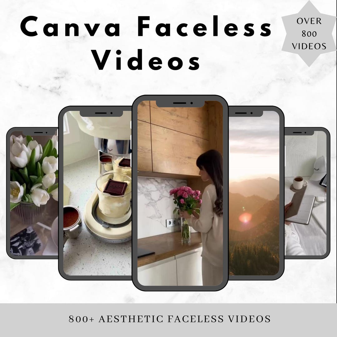 Canva Faceless Videos Pack | Professional Templates for Social Media ...