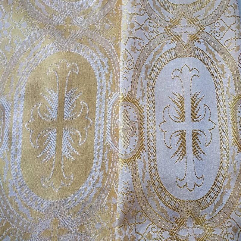 White Gold Altar Brocade - Etsy