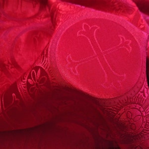 Red Reversible Liturgical Fabric 57" Wide by the Yard Religious ...