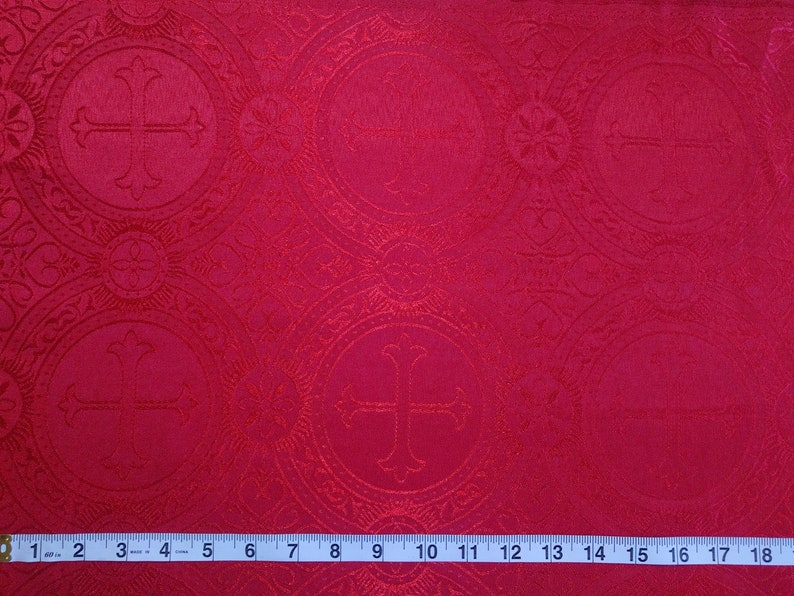 Red Reversible Liturgical Fabric 57 Wide by the Yard - Etsy