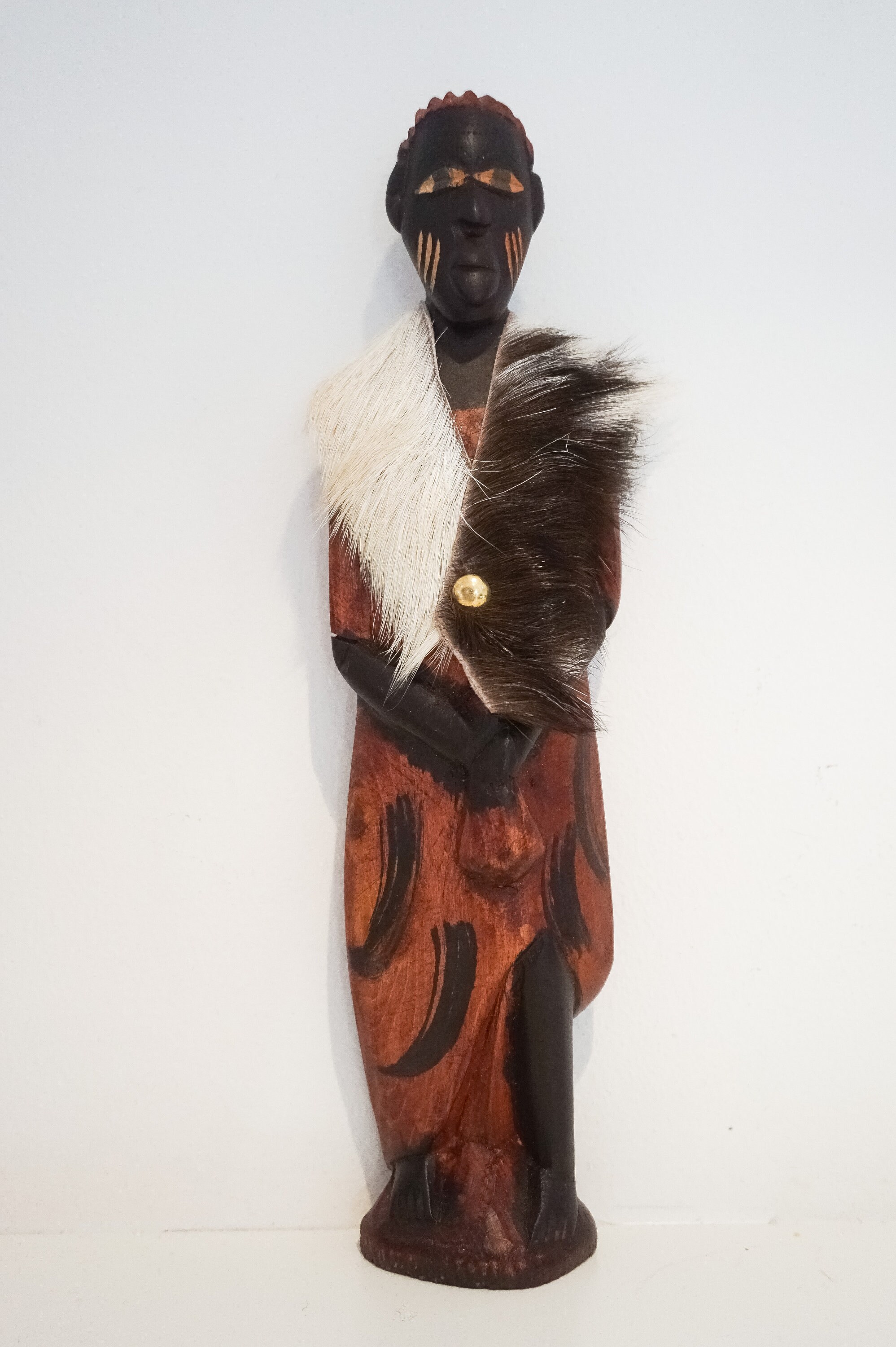 African Hand Carved Tribal Art Two Piece Set Hand Made African Art Wood ...