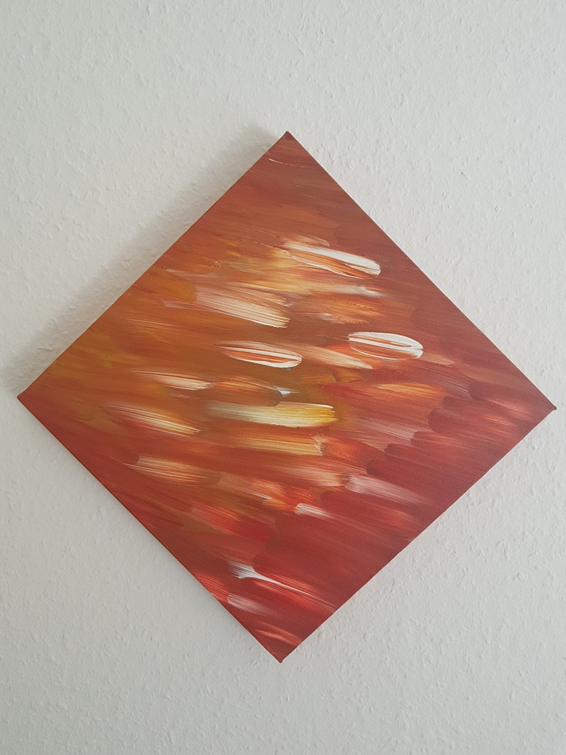 Abstract Painting "fire Rain" - Etsy