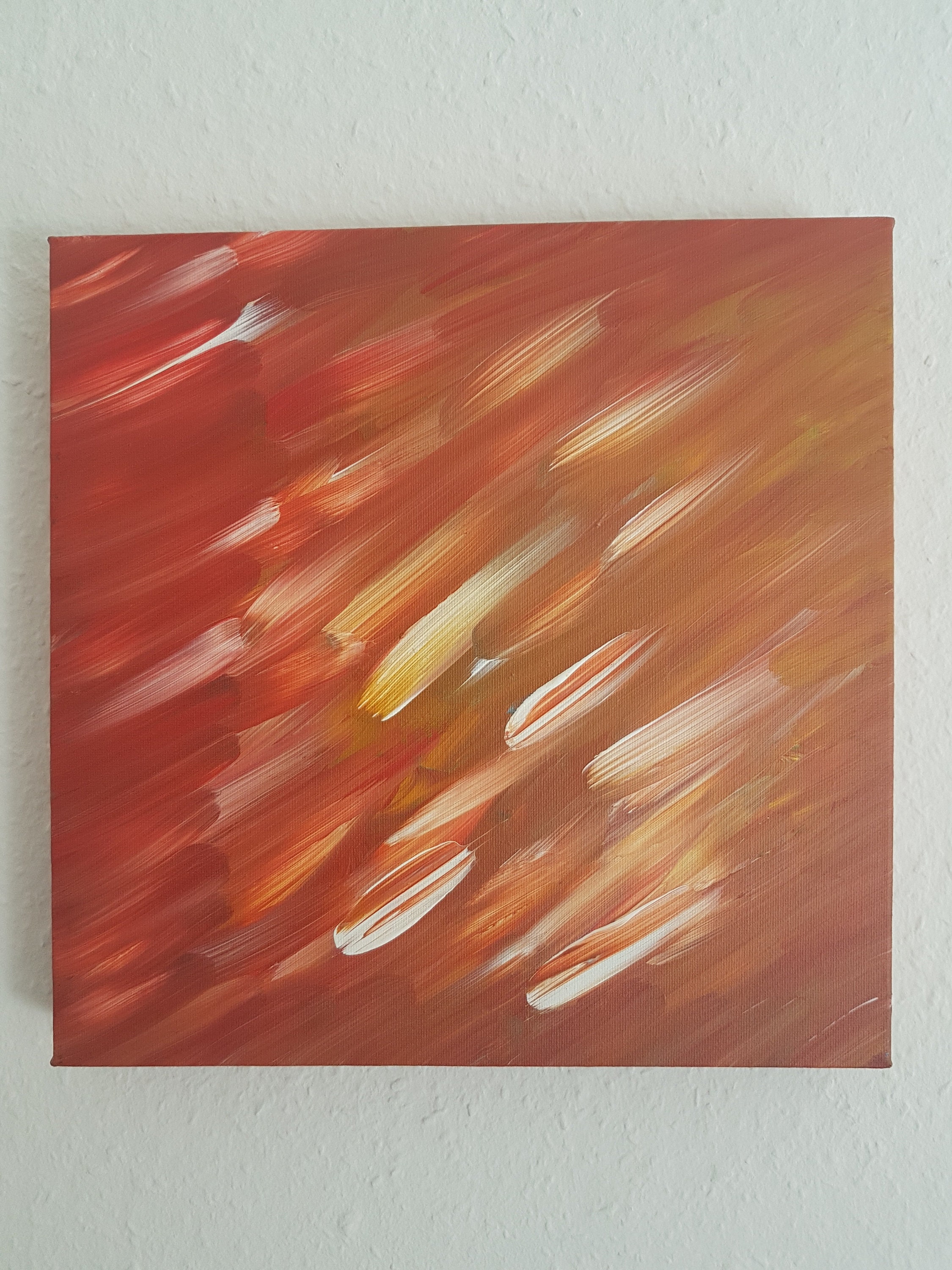 Abstract Painting "fire Rain" - Etsy