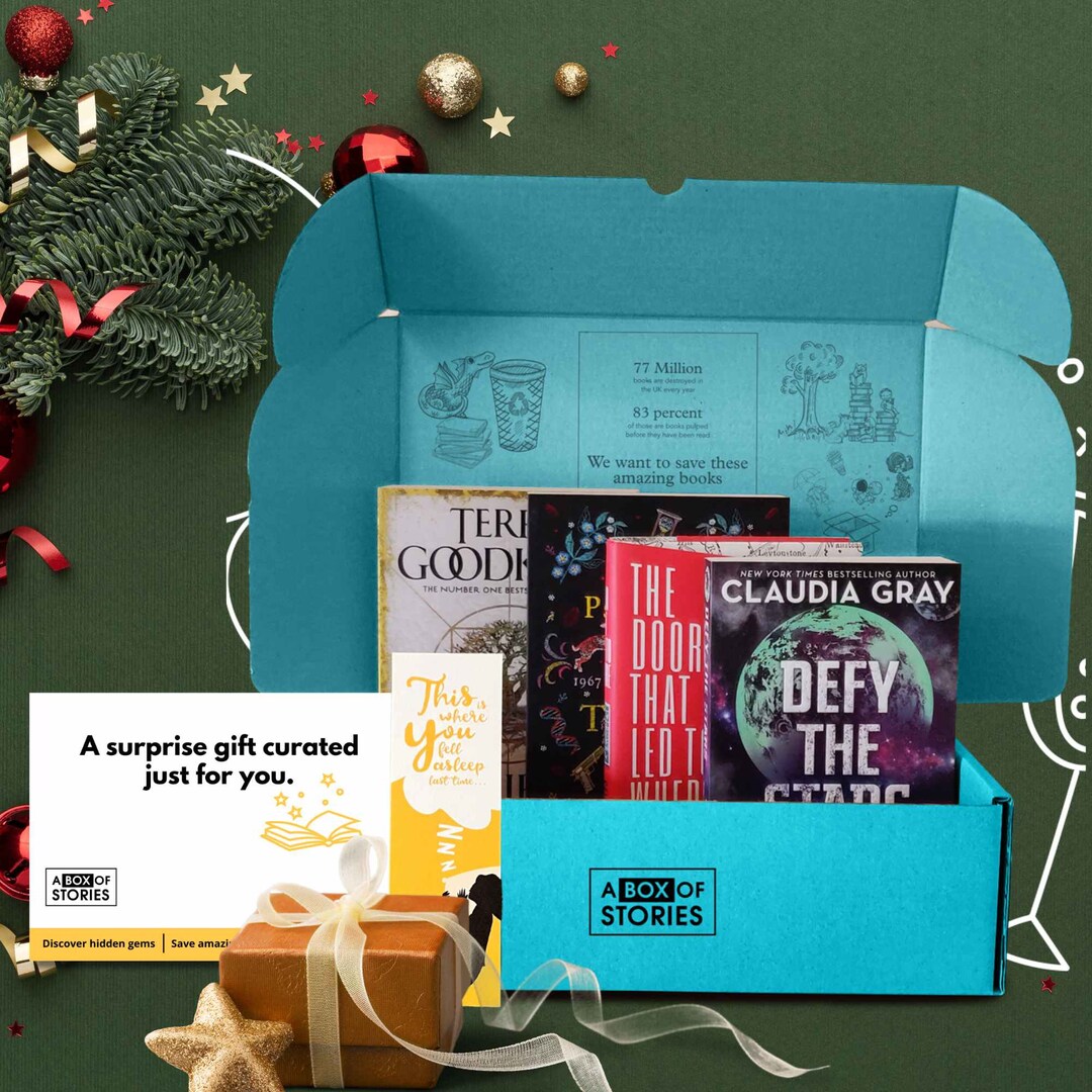 Women's Day Box of 4 New Books Book Lovers Surprise Mystery Gift Box ...