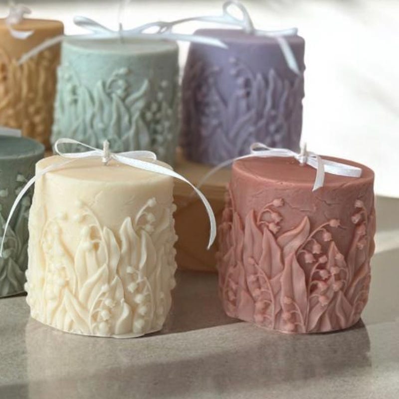 Pillar Candles Shimmer - Etsy