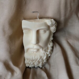 Zeus Head Candle, Soy Wax Candle, Handmade Candle, Zeus Candle, Greek ...