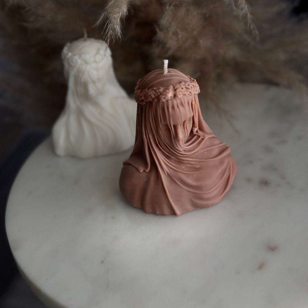 Veiled Lady, Small, Handmade Candles, Soy Wax Candle, Home Decor ...