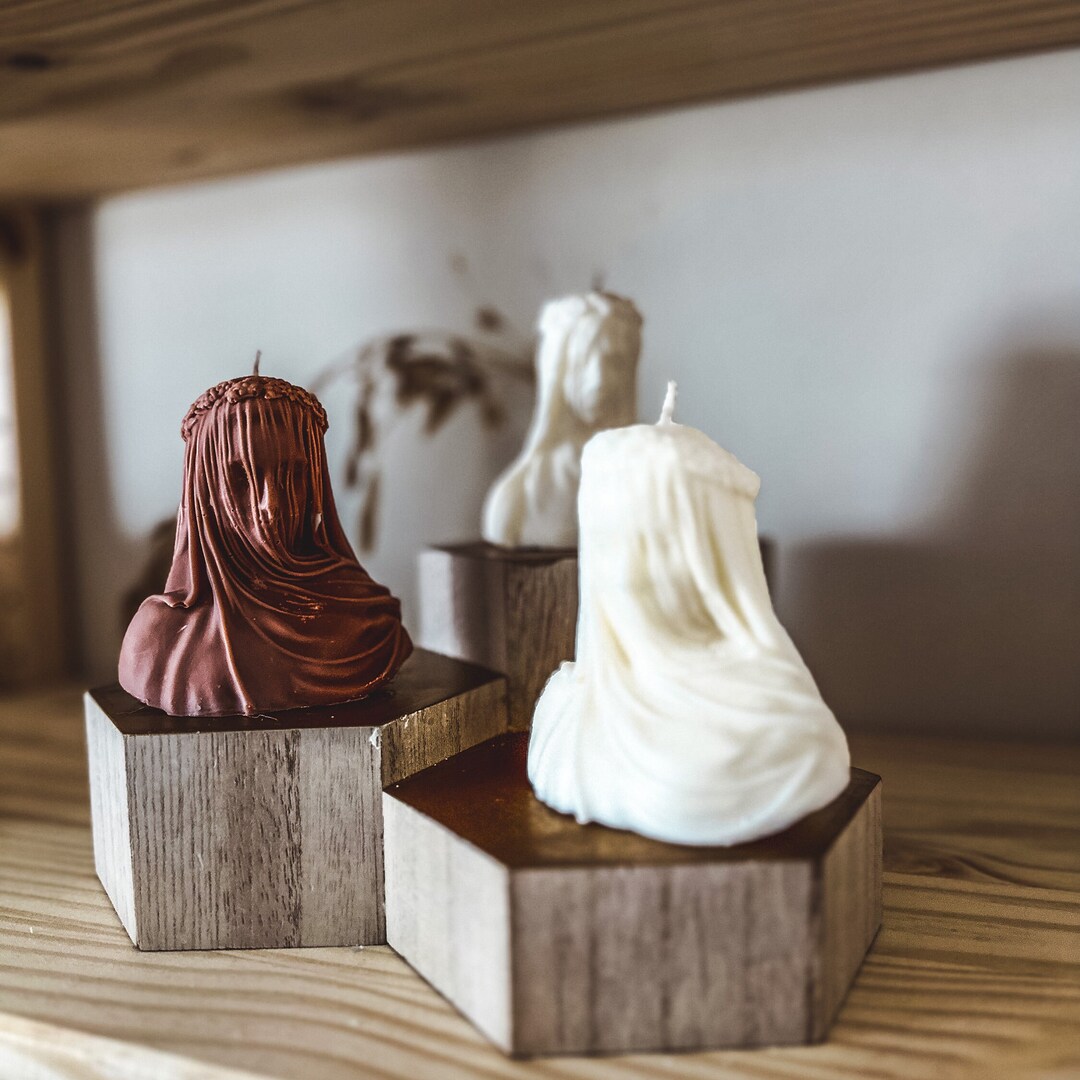 Veiled Lady, Small, Handmade Candles, Soy Wax Candle, Home Decor ...