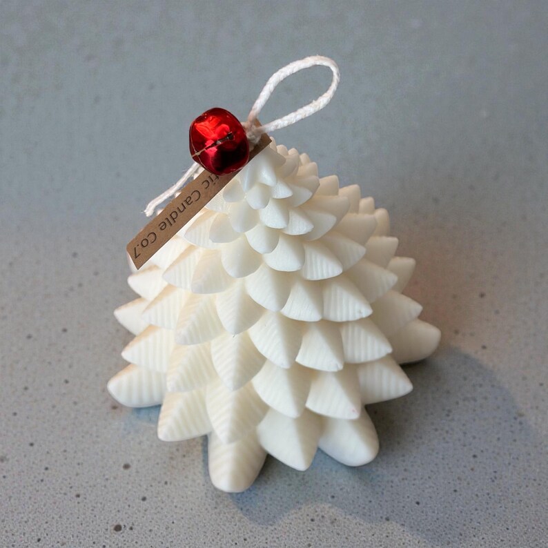 Soy Wax Christmas Tree Candle 1pc, Custom Color, Large Christmas Tree ...