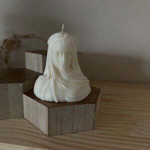 Veiled Lady Sculpture Candle | Handmade Soy Wax | Classic & Elegant ...