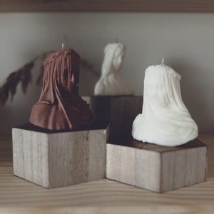 Veiled Lady Sculpture Candle | Handmade Soy Wax | Classic & Elegant ...