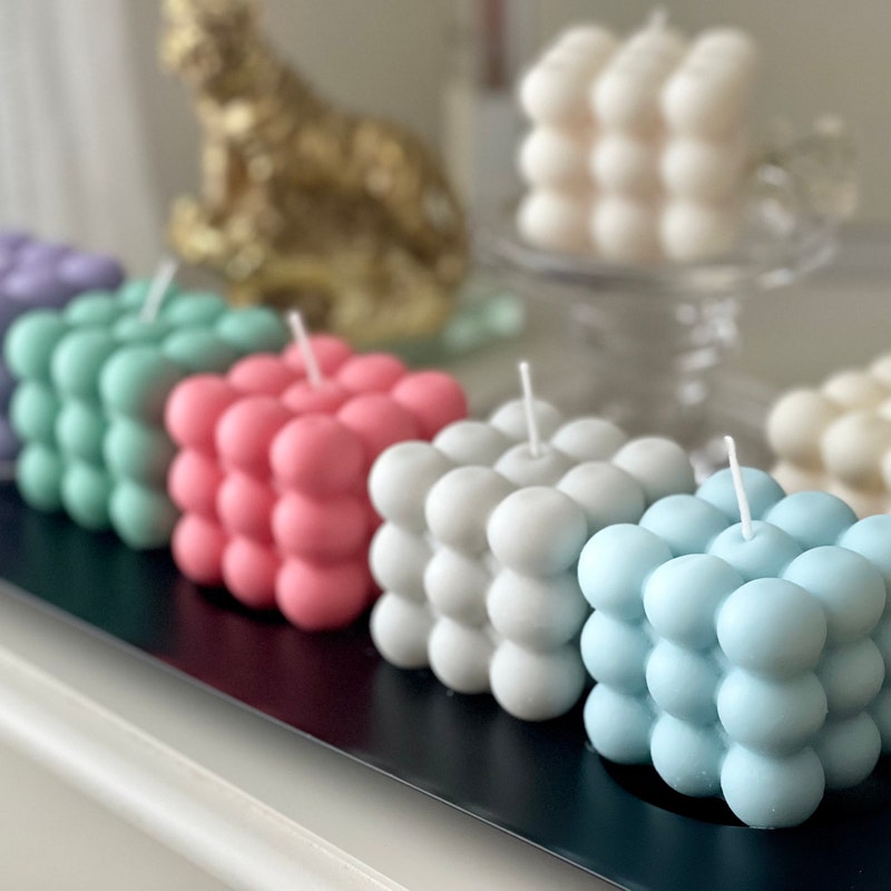 Bubble Cube Candle - Etsy
