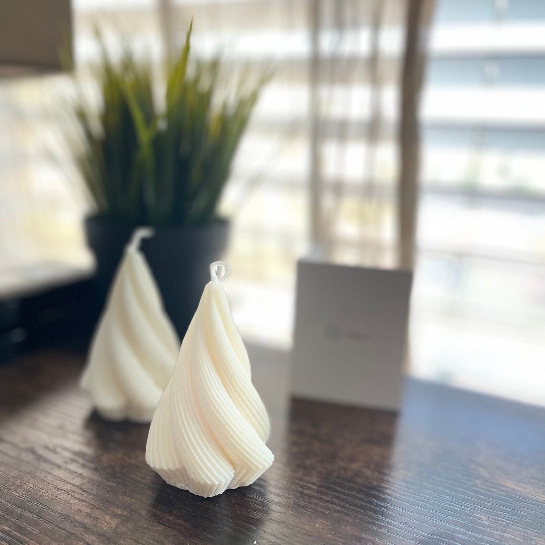 Spiral Cone Candles 1pc, Handmade Candles, Soy Wax Candle, Mother Day ...