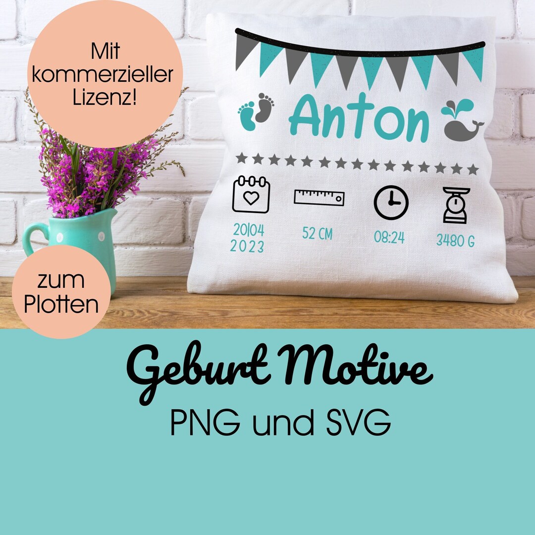 Plotterdatei BABY Junge SVG Vorlage zur Geburt - Etsy.de
