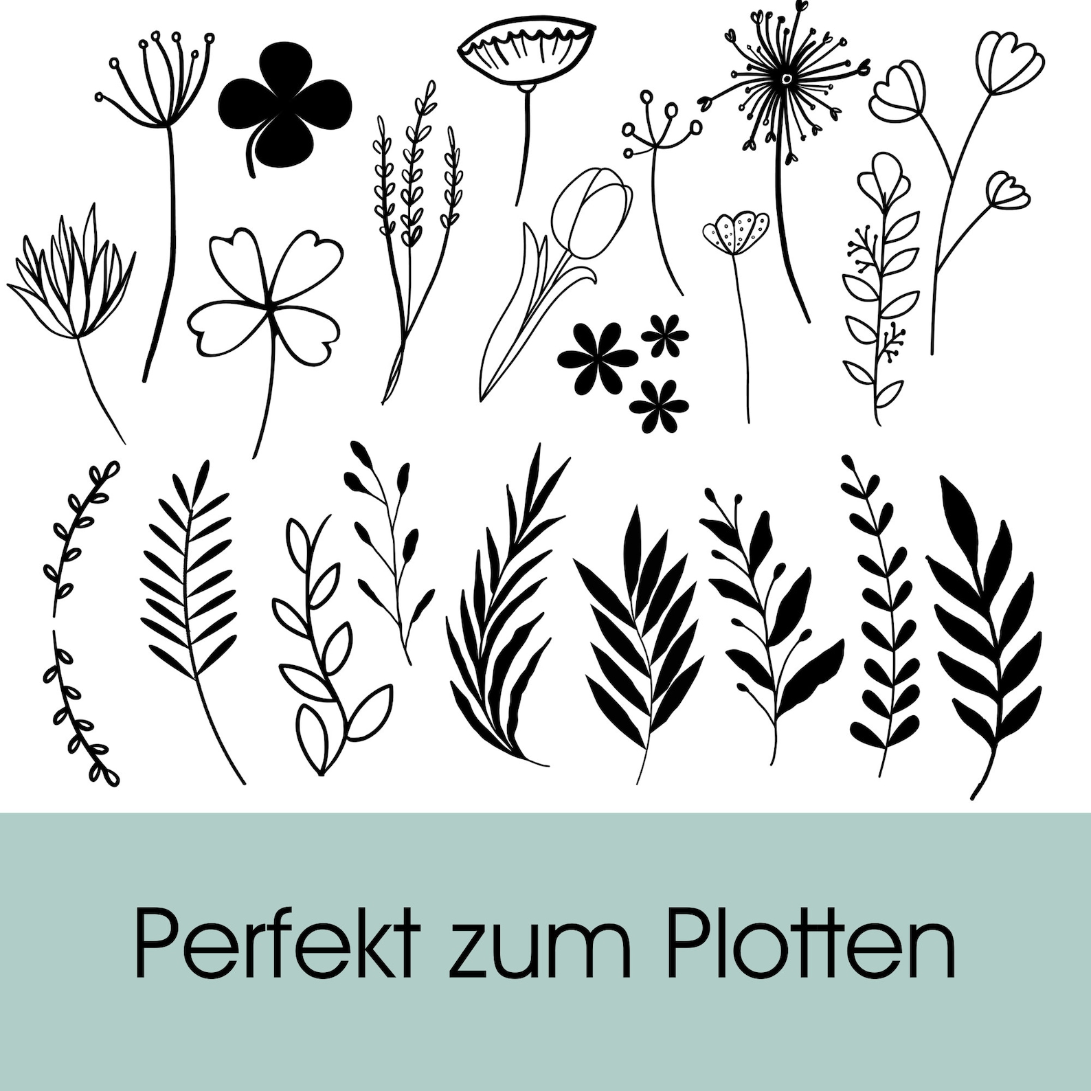 Plotterdatei BLUMEN svg png Cricut Flower Clipart Botanical - Etsy.de