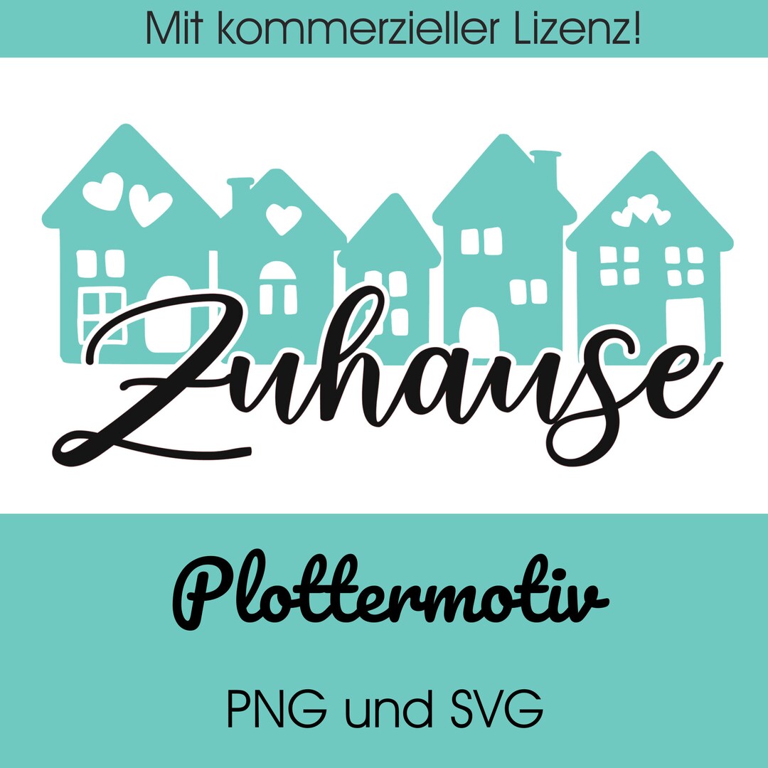 Plotterdatei ZUHAUSE svg png | Türschild svg | Plotter Geschenk Einzug | Zuhause Schriftzug ...