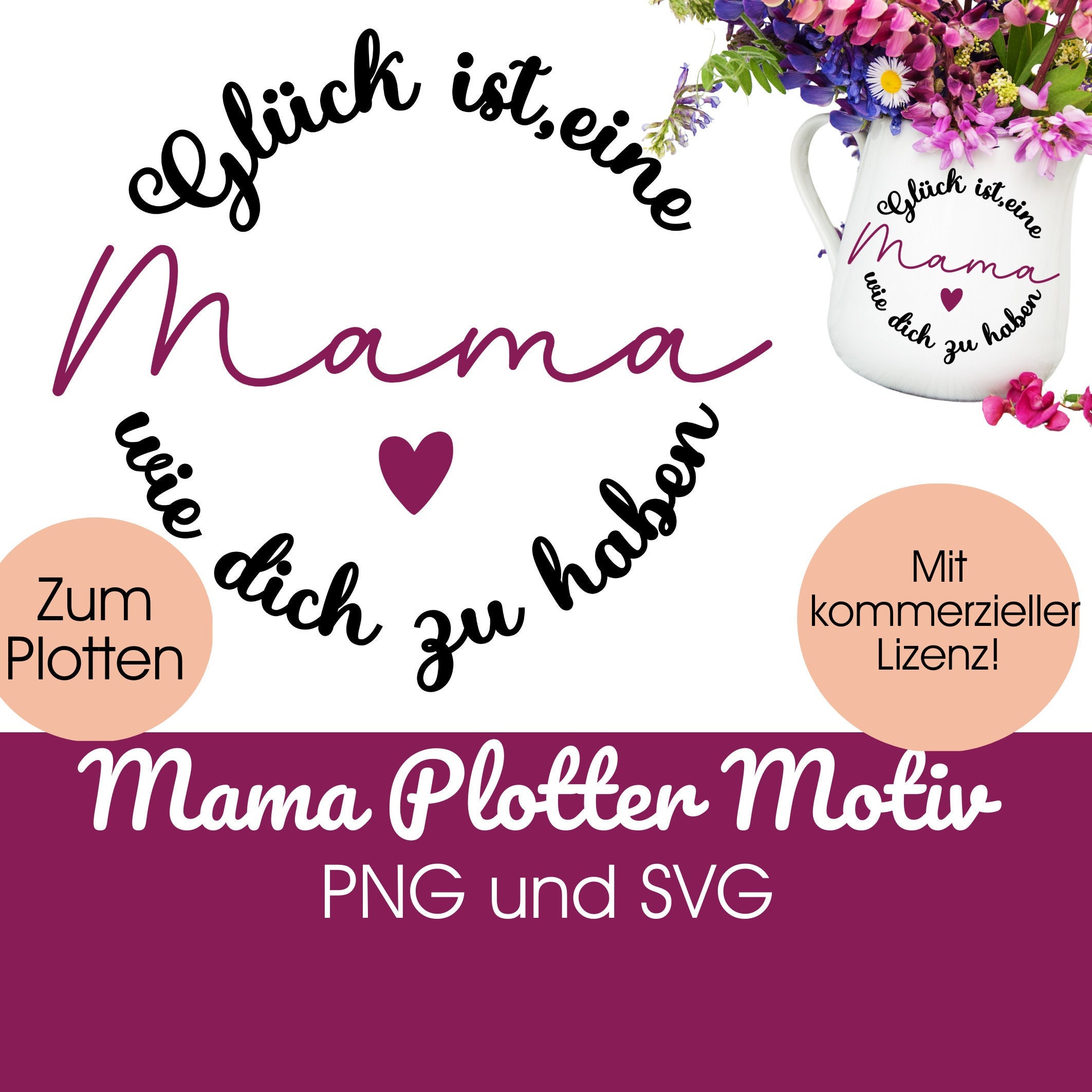 Plotterdatei Mama Muttertag SVG svg png Plotterdatei - Etsy Portugal