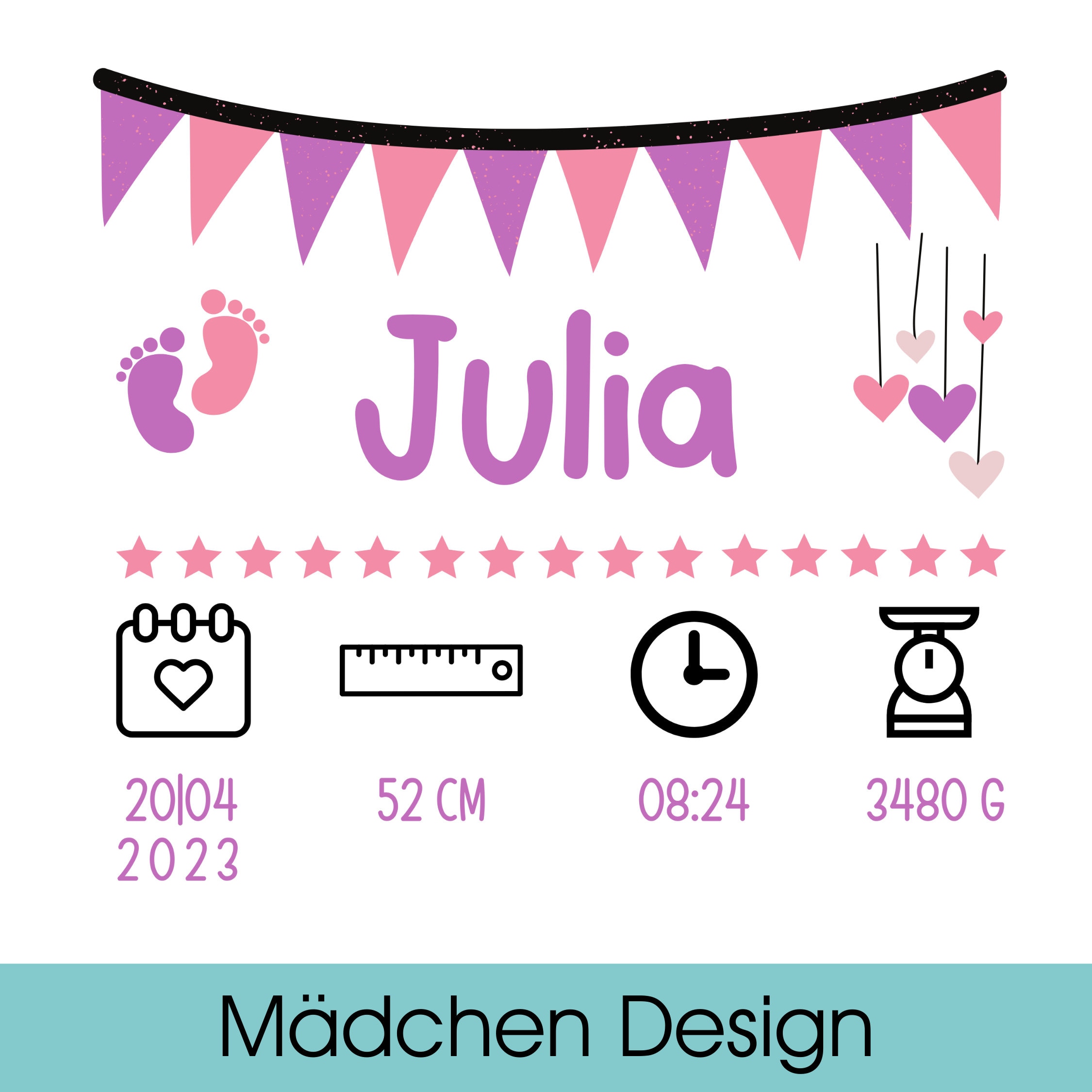 Plotterdatei BABY BUNDLE SVG Vorlage zur Geburt - Etsy.de