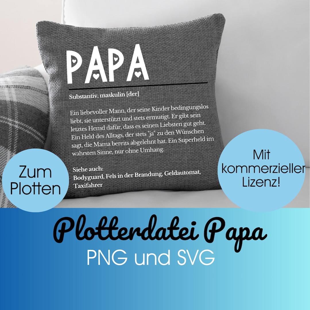Plotterdatei PAPA Definition svg png Plotterdatei Herz Plotterdatei Vatertag Herz Worte plotten ...