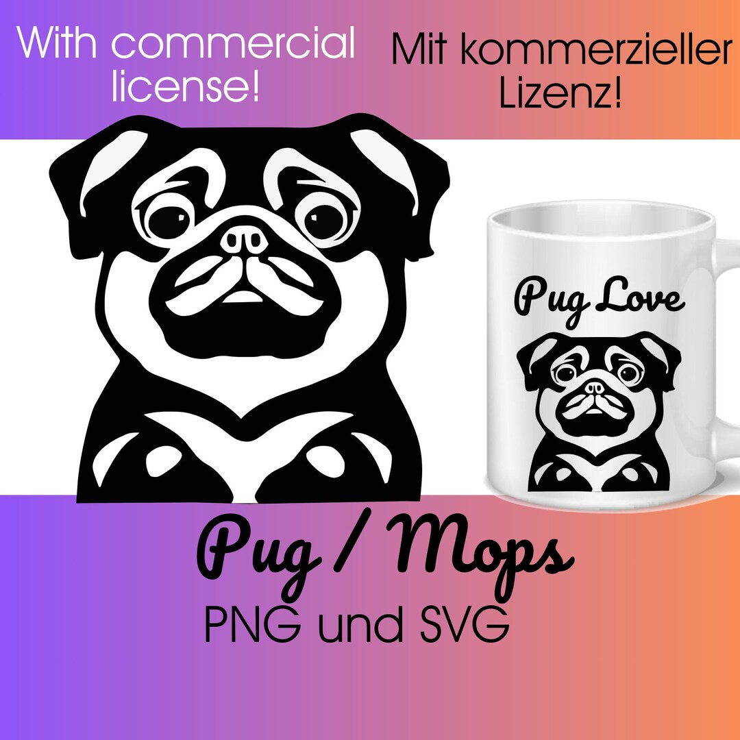 MOPS Plotter File Pug Svg Png Pug Lover Svg Pug Mom Svg Pug Owner - Etsy
