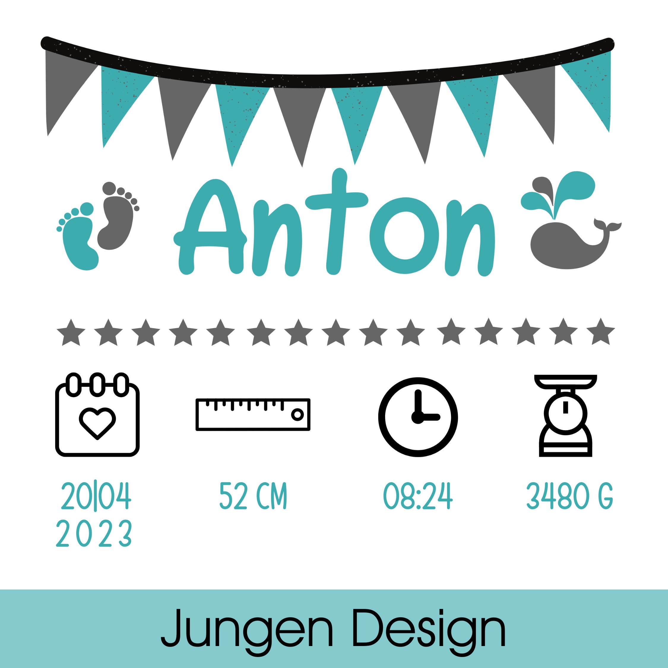 Plotterdatei BABY BUNDLE SVG Vorlage zur Geburt - Etsy.de