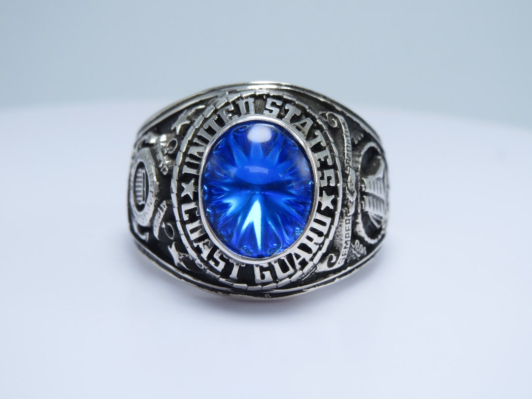 Personalized Ring , Handcrafted Ring , in USA , Us Coast Guard RING ...