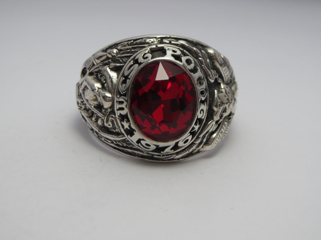 Custommade Ring , in USA , Silver 925 RING , USMA , Military Academy ...