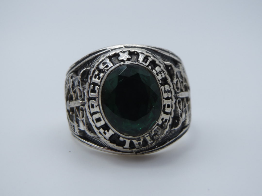 B239 ., RING , New , Solid BRASS Ring W Silver Plated, Us Size: 10.75 ...