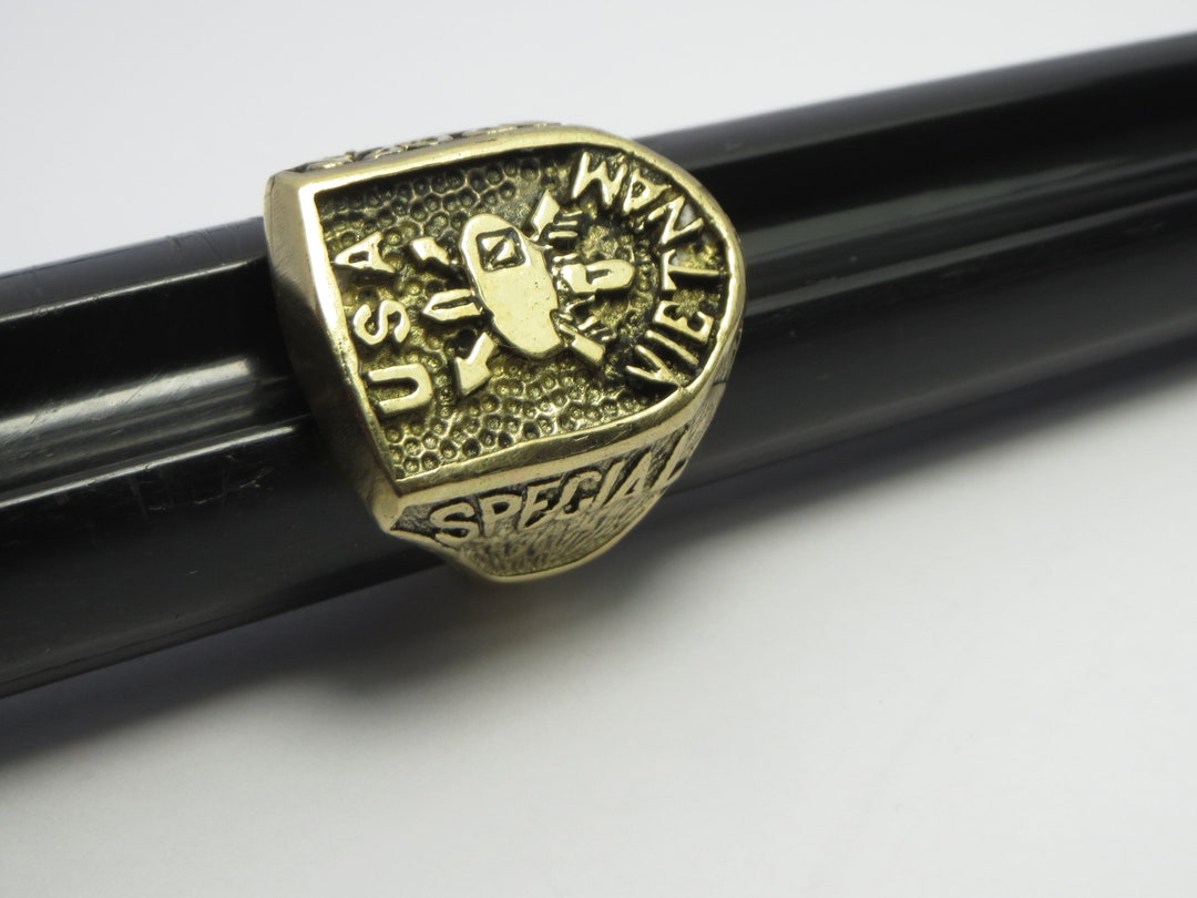 B123 ., RING , New , Solid BRASS Ring , Us Size: 10.5 , Ussf Ring , US ...