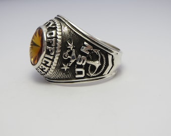 Navy Chief Signet Ring - Etsy