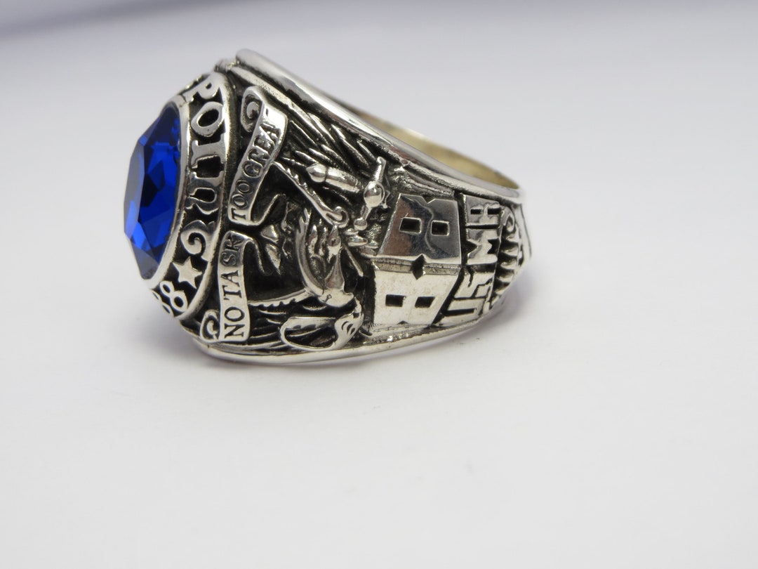 Personalized Ring , in USA , Silver 925 RING , USMA , Military Academy ...