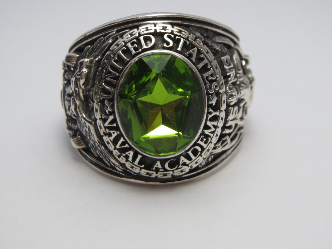 Personalized Ring , Silver 925 , New , USNA , 1972 , Usn Ring , Naval ...