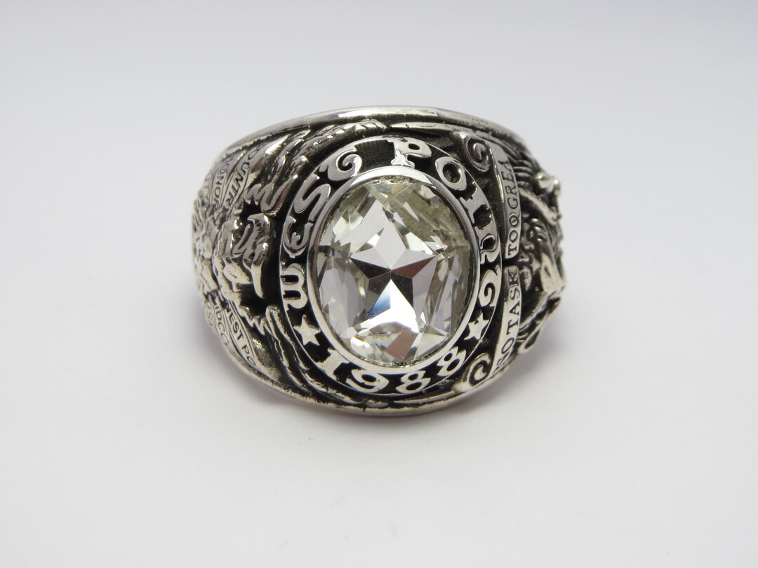 Personalized Ring , in USA , Silver 925 RING , USMA , Military Academy ...