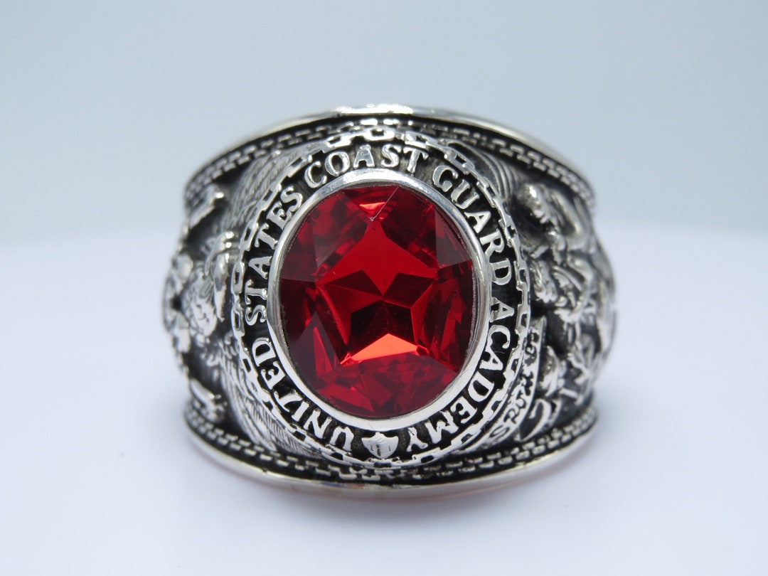 Handcrafted Ring , in USA , Us Coast Guard Academy RING , 1976 , Uscg ...