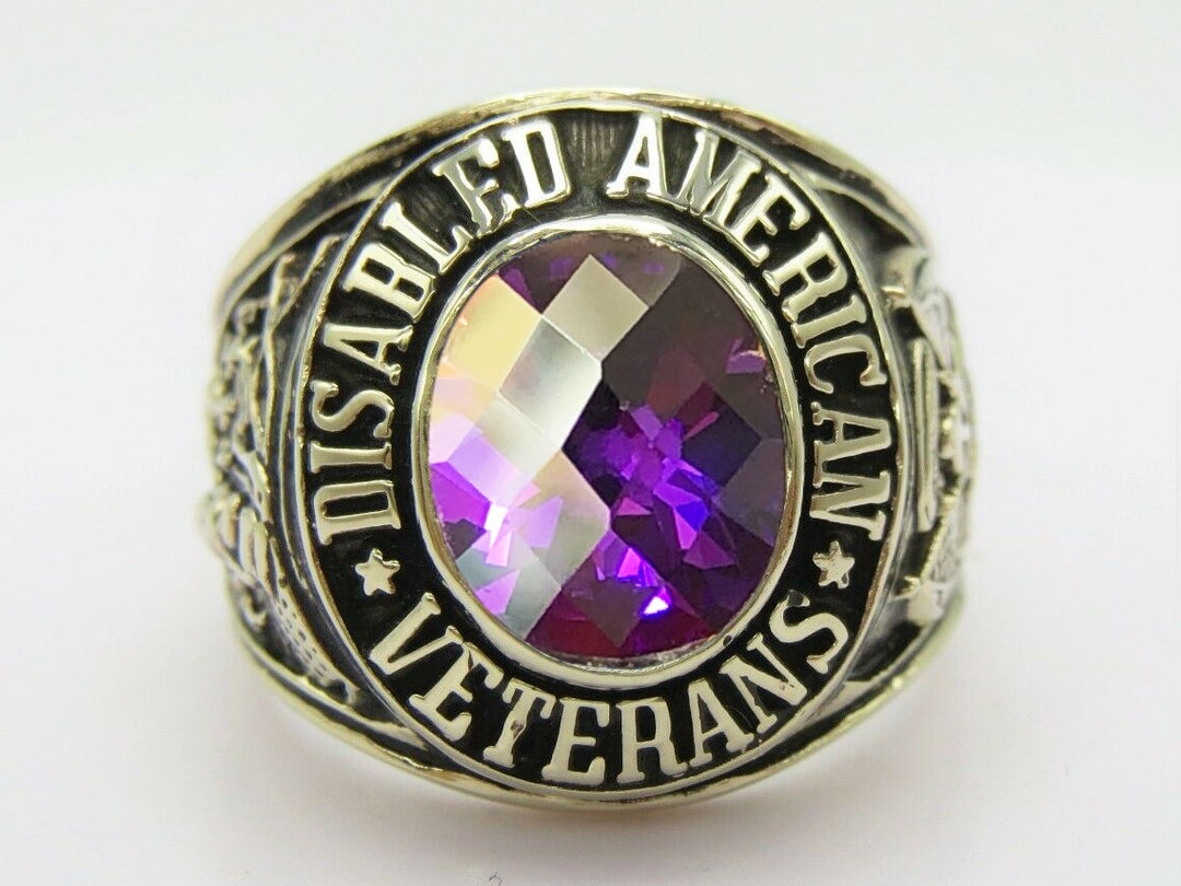 Custom Made Ring/ in USA , Solid 10k Gold , New , Disabled American ...