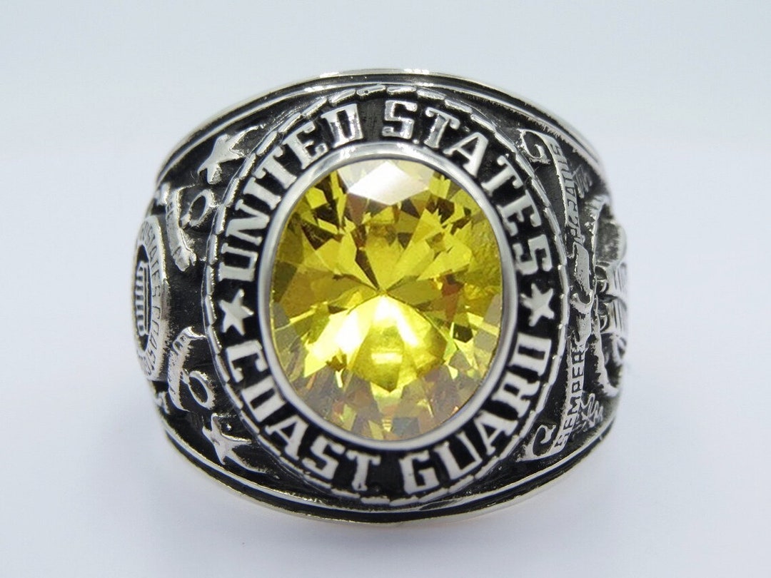 Personalized Ring , Handcrafted Ring , in USA , Us Coast Guard RING ...