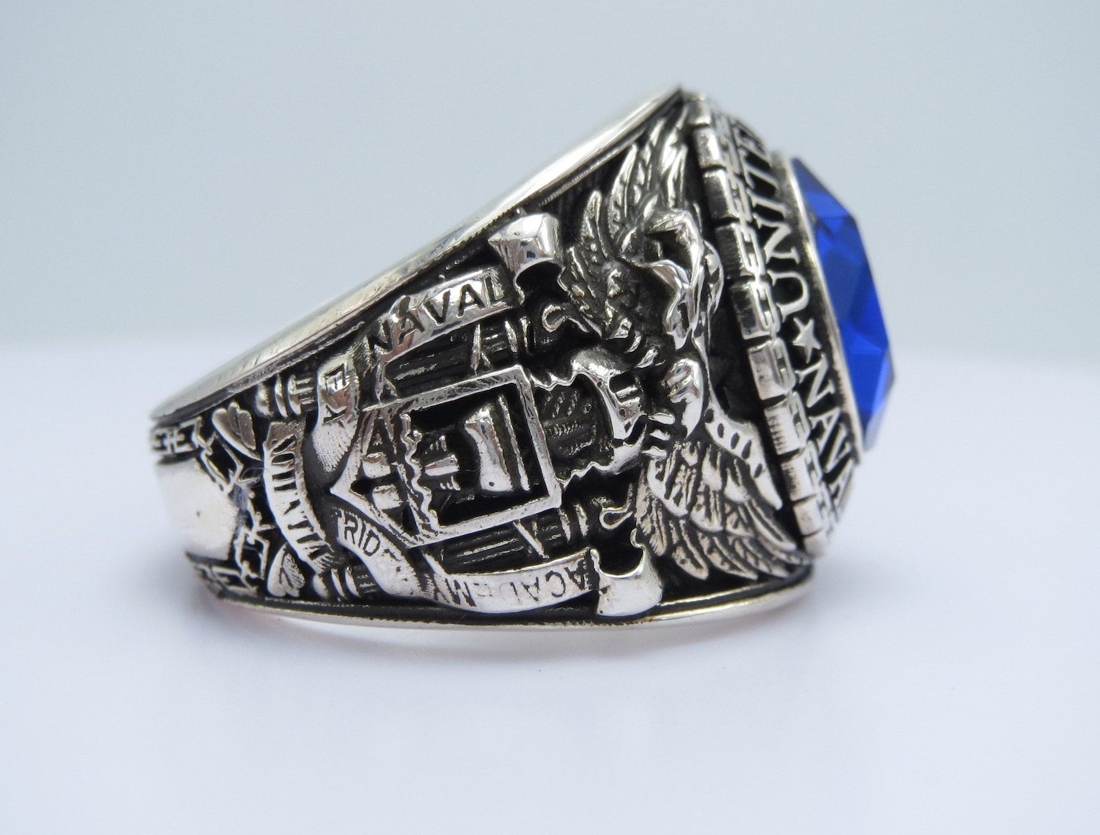 Personalized Ring in USA silver 925 US Naval Academy | Etsy