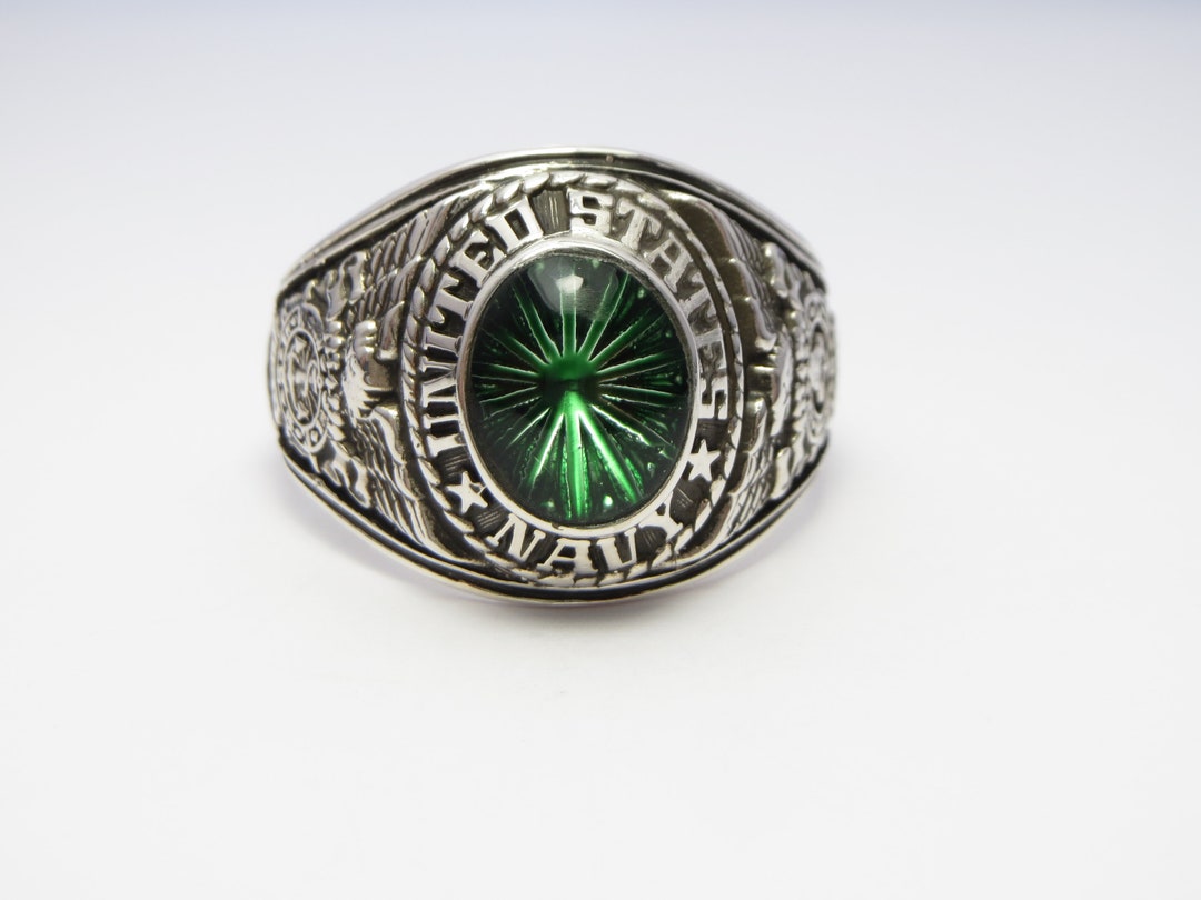 Personalized Ring , in USA , Silver 925 , US Navy , USN , Navy Ring ...
