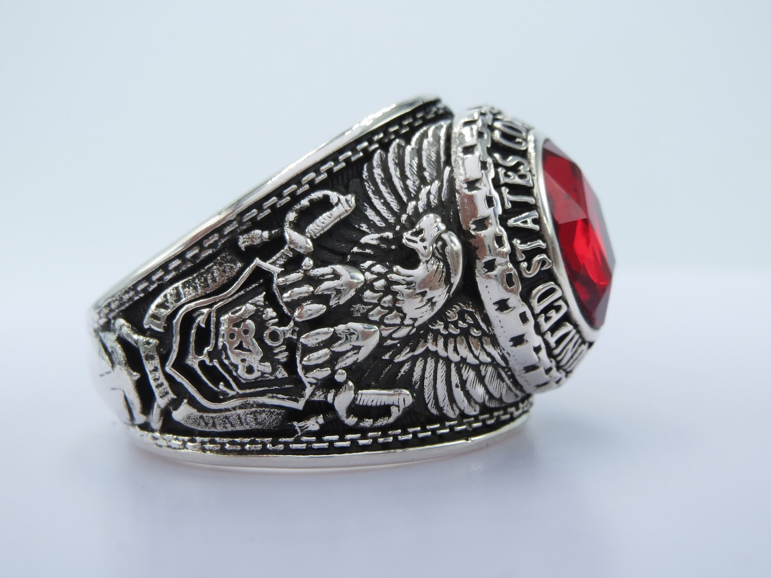 Handcrafted Ring in USA Us Coast Guard Academy RING 1976 - Etsy