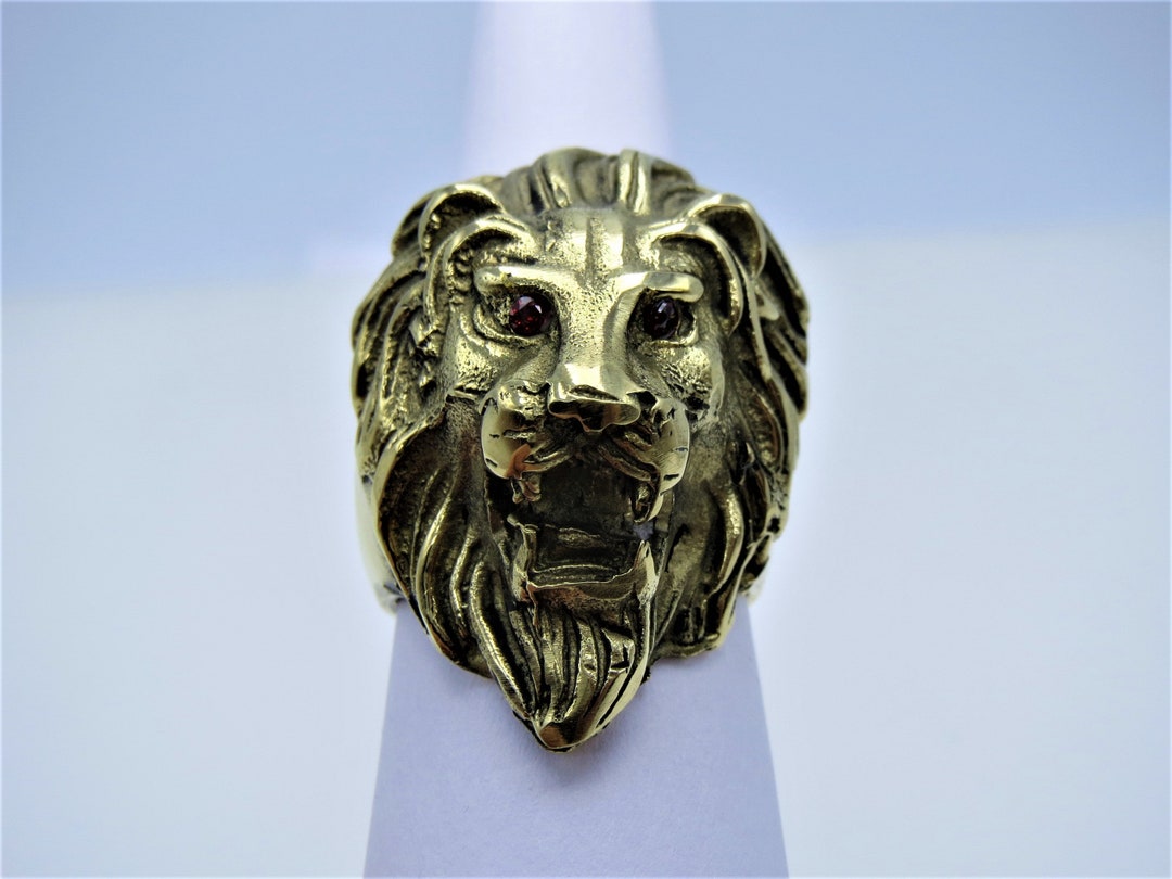 Personalized Ring , Artisan, Lion King , Silver 925 , SILVER LOOK or ...