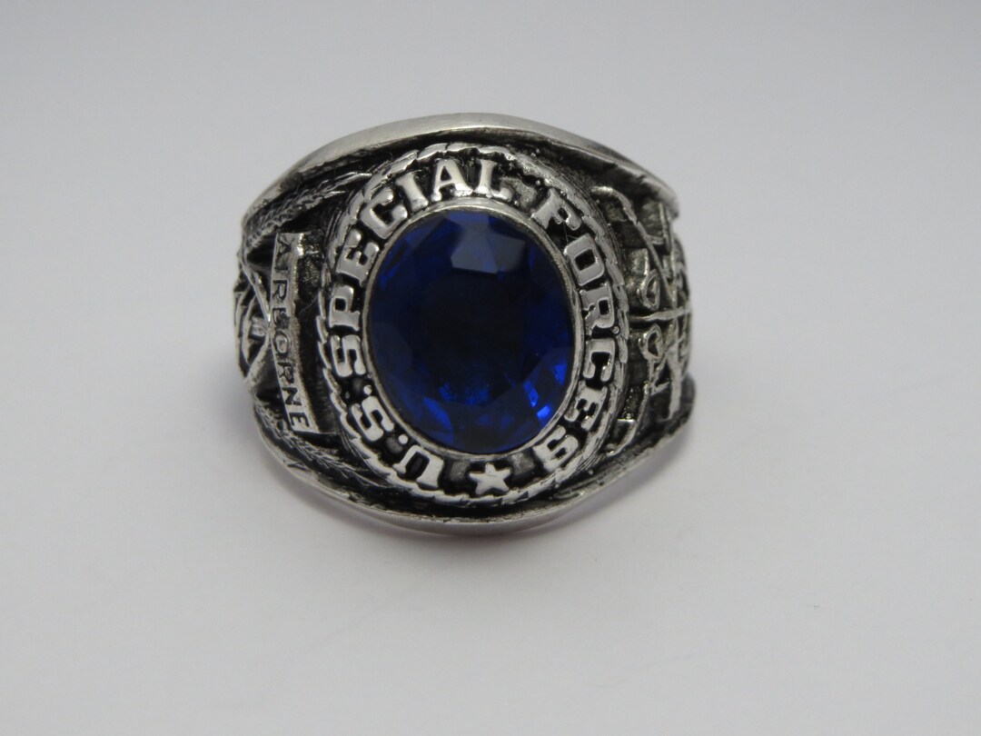 B9 ., RING , New , Solid BRASS Ring W Silver Plated, Us Size: 10 , Ussf ...