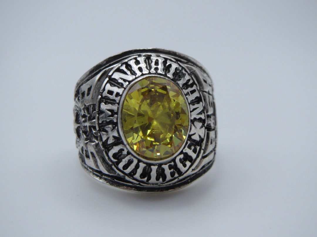 B227 ., RING , New , Solid BRASS Ring W Silver Plated, Us Size: 11.5 ...