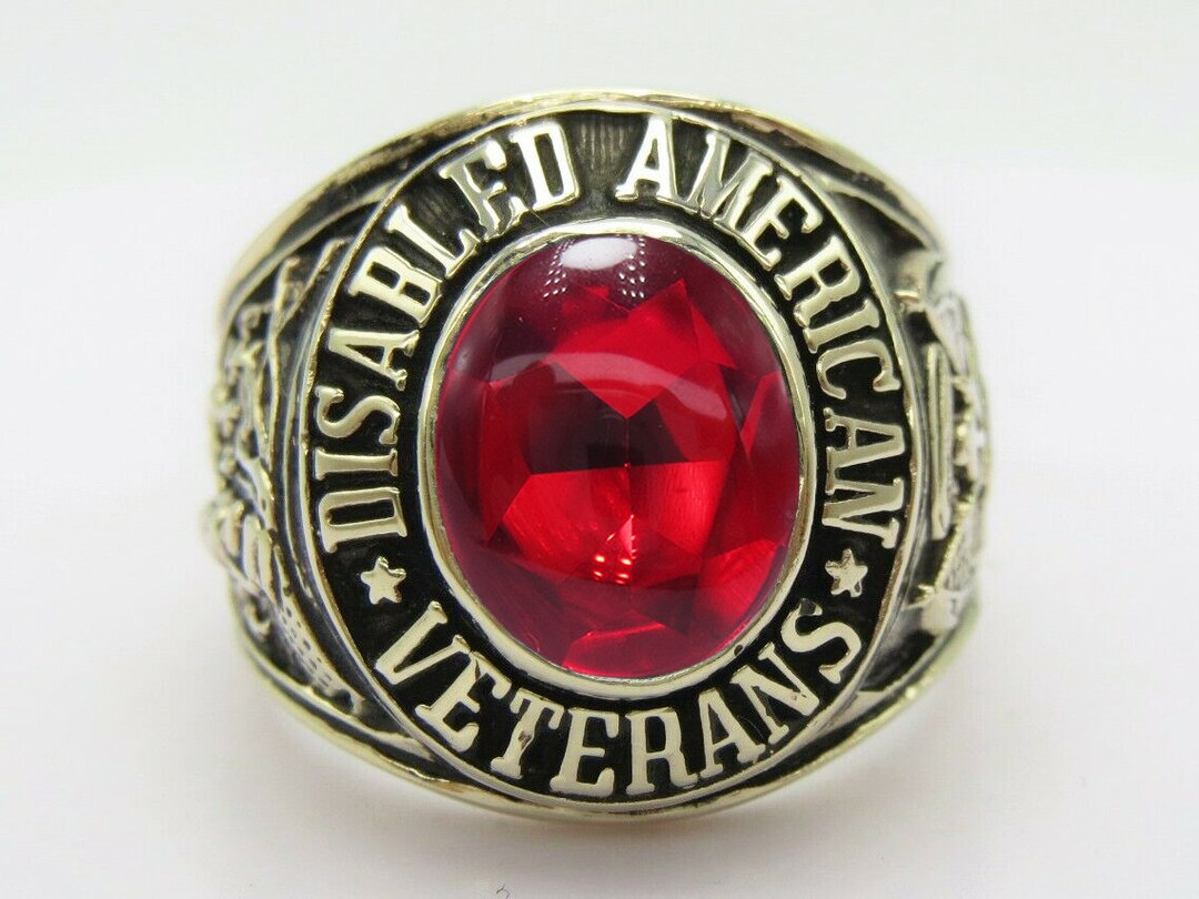 New , Disabled American Ring , Veterans , Military Ring , USAF , USSF ...
