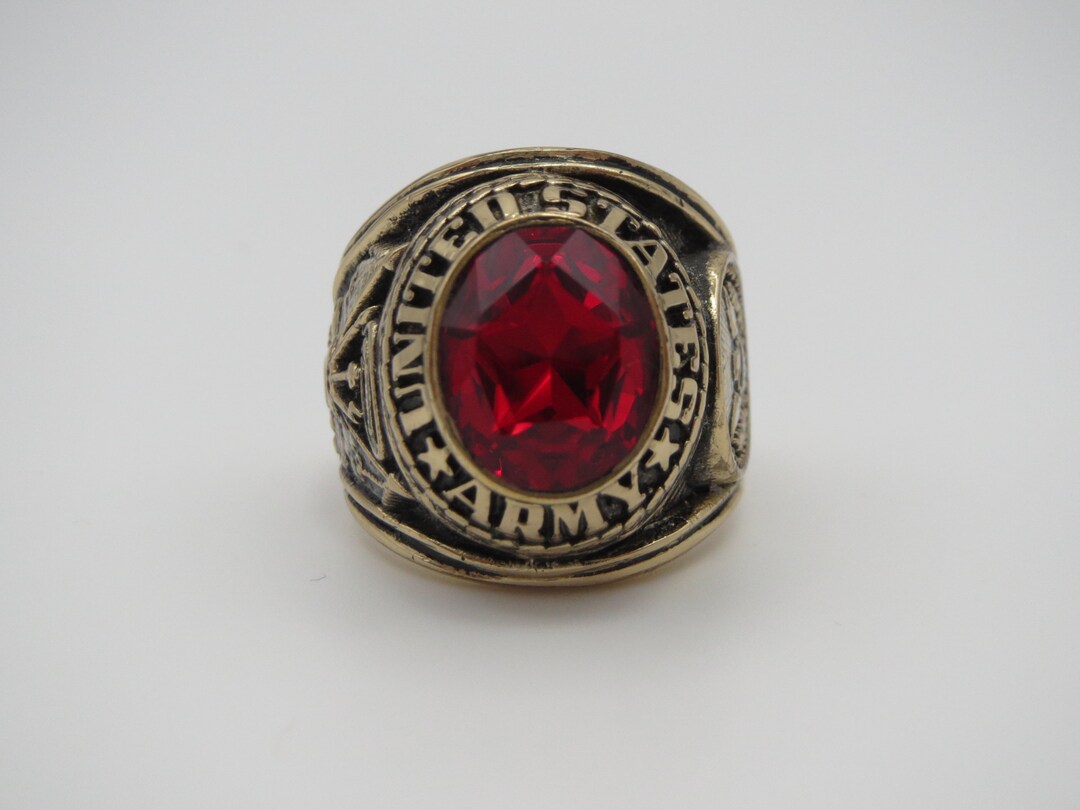 L328 , * , Brass Ring , RING , Army , US Army , Ring , Us Size 12.25 ...