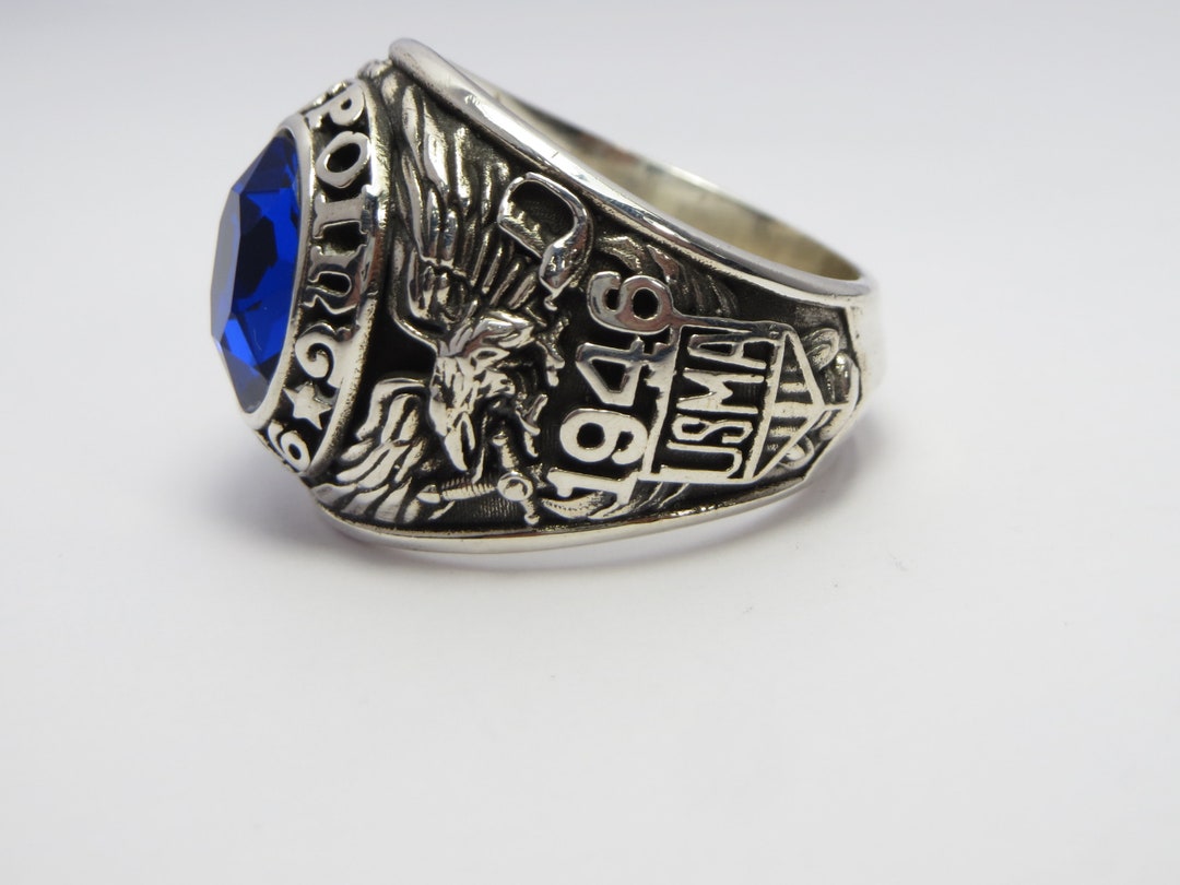 Personalized Ring , in USA , Silver 925 RING , USMA , Military Academy ...