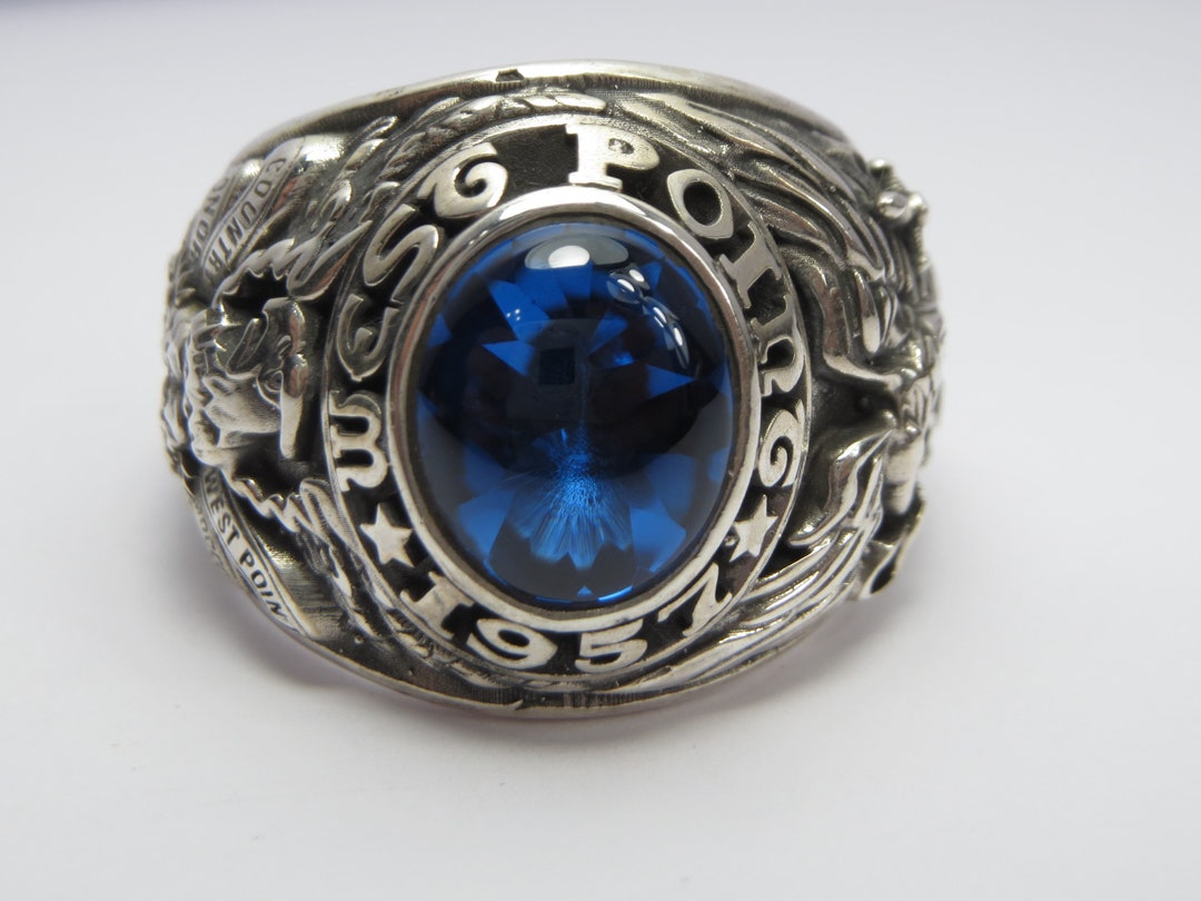 Custommade Ring , in USA , Silver 925 RING , USMA , Military Academy ...