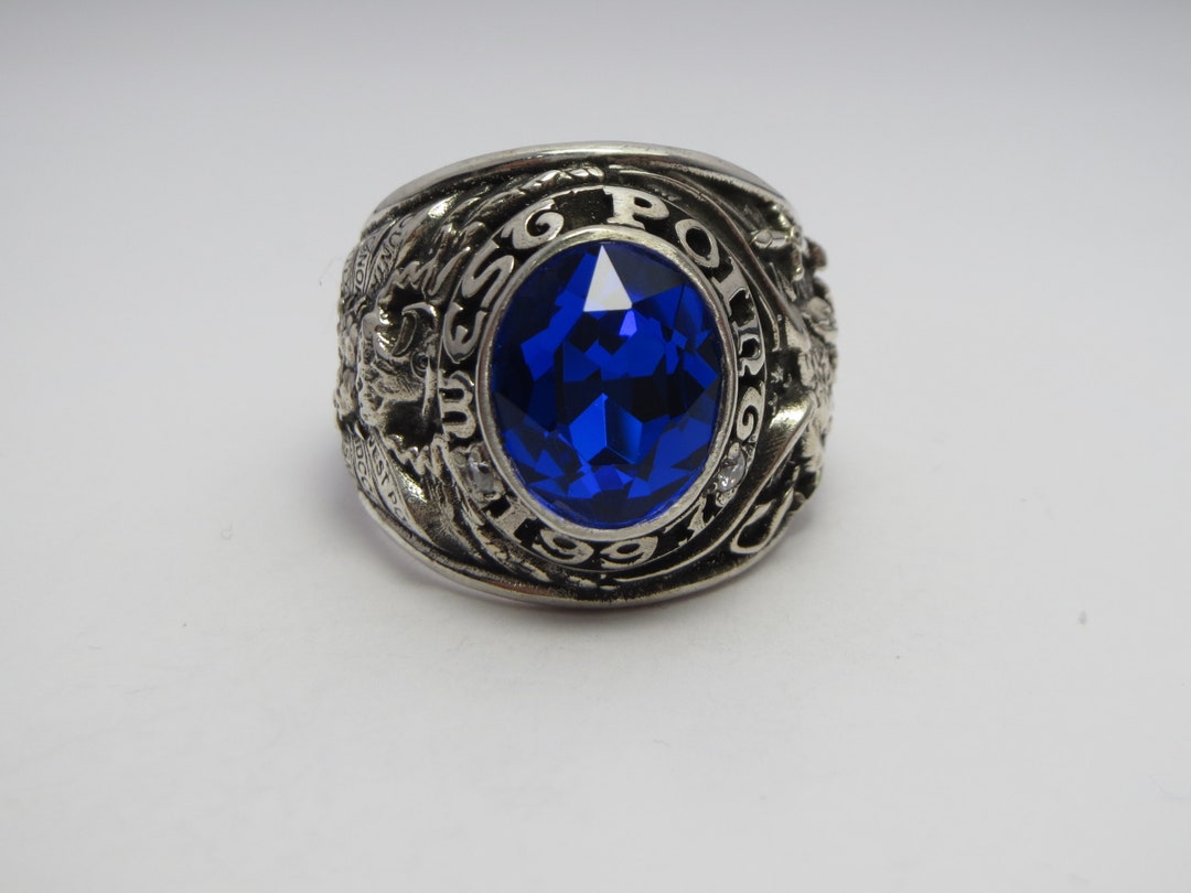 Custommade Ring , in USA , Silver 925 RING , USMA , Military Academy ...