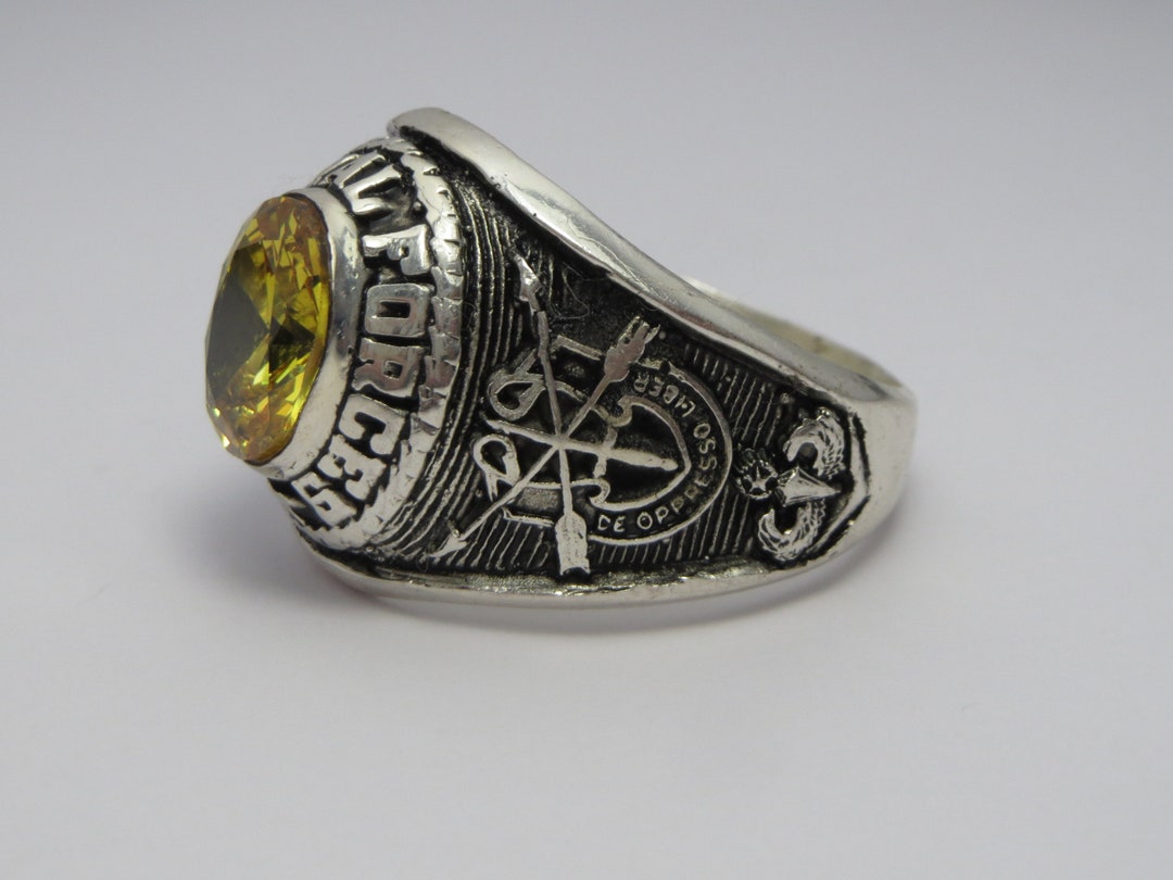 B15 ., RING , New , Solid BRASS Ring W Silver Plated, Us Size: 9.75 ...