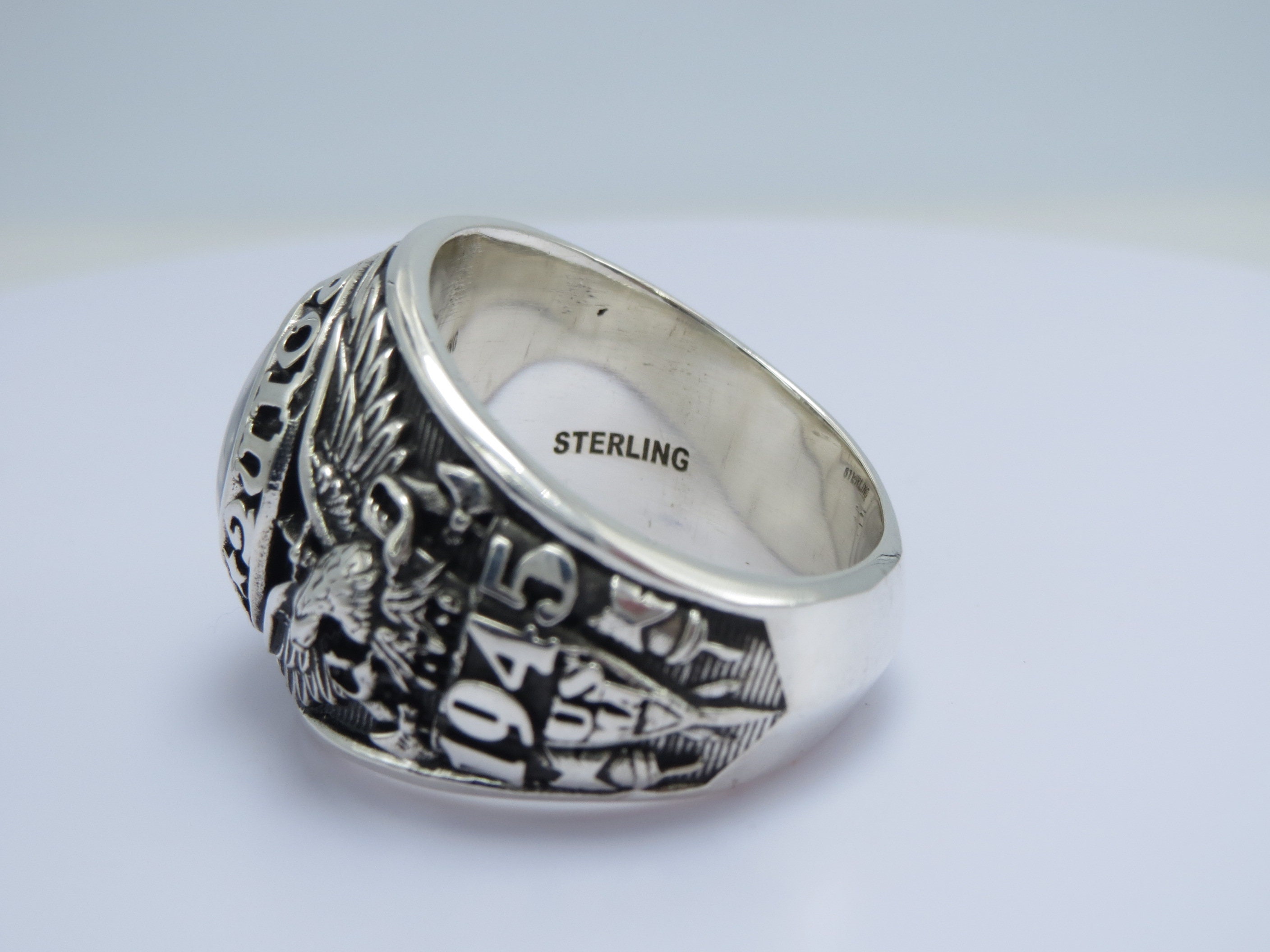 Personalized Ring , in USA , Silver 925 , RING , New , USMA , Military ...